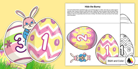 Representing Numbers to 10 Easter Eggs and Baskets Sorting Activity