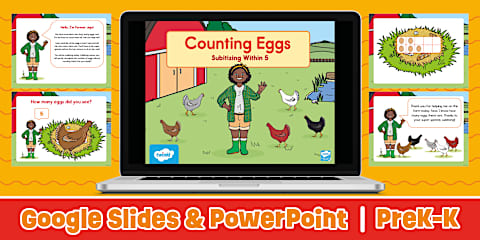 Kindergarten Guess My Number Math Game PowerPoint & Google Slides