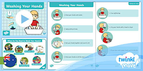 How to Wash Your Hands Properly Sequencing Worksheet
