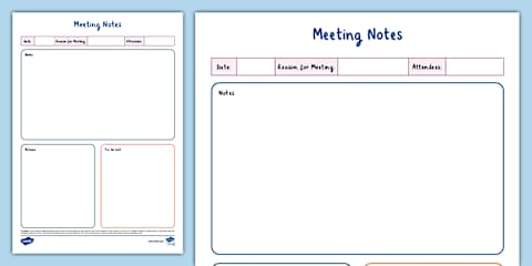 IEP Review Meeting Notes Template