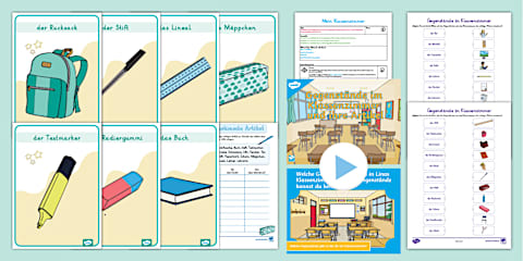 Klassenzimmer - Wortschatzsammlung