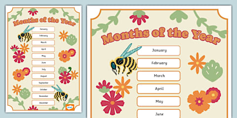 Bee-Themed Editable Display Poster
