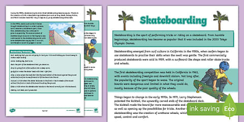 Design a Skateboard Worksheet