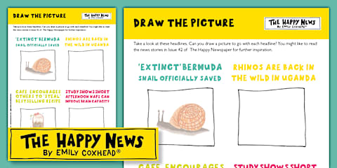 The Happy Newspaper Issue 42: Colouring Page