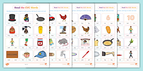 CVC Word Unjumble Activity Sheets