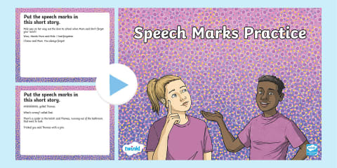 Quotation Marks PowerPoint for 3rd-5th Grade