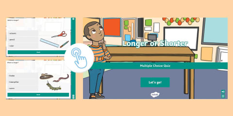Longer or Shorter Interactive Sorting Game