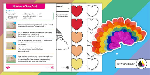 I Can Build a Rainbow Cut and Paste Worksheet