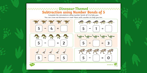 Interactive PDF: Number Bonds of 10 Spring-Themed Ten-Frame Activity