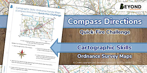 River Features and Ordnance Survey Maps Matching Cards