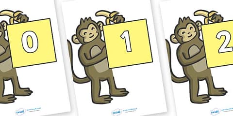 Small Monkey Cut-Outs