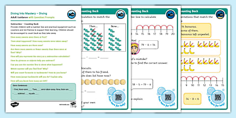 Year 1 Diving into Mastery: Step 8 Subtraction - Finding the Difference ...