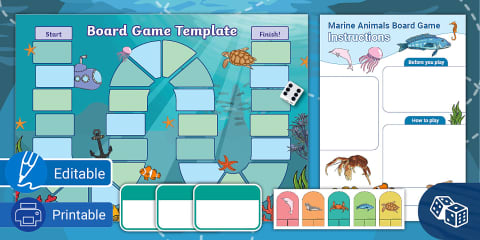 Create a Board Game A3 Hexagon Blank Template