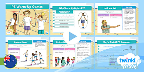 Foundation PE Activity Beans Warm-Up Activity Card