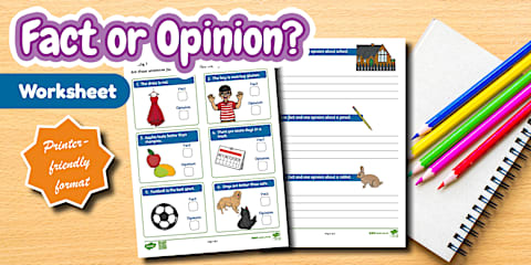 Opinion Versus Facts Worksheet