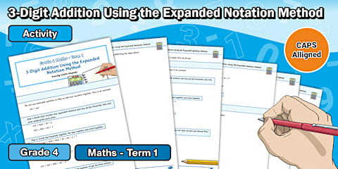 Grade 4 Maths - Expanded Notation for Place Value with 4-Digit Numbers ...