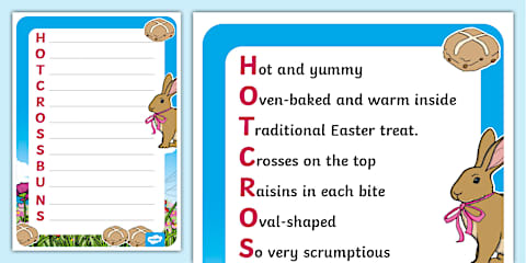 Rabbit Acrostic Poem Template