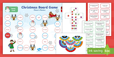 Christmas Editable Board Game Template - Christmas Family Games