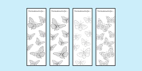Dolphin Bookmarks To Colour | Bookmarks | Twinkl | KS1