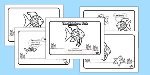 Under the Sea Simple 3D Paper Craft Rainbow Fish