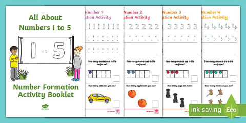 Representing Numbers 1 to 5 Activity Sheet