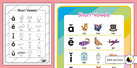 Short Vowel Sounds Display Banner