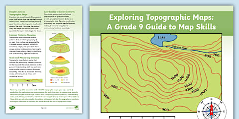 Map Skills: How to Draw a Cross-Section of a Map Lesson Pack - Cross ...