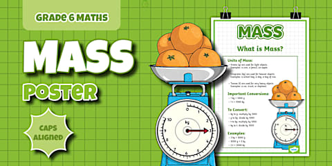 Grade 6 - Maths - Term 3 - Mass - Activity Sheet (CAPS Aligned)
