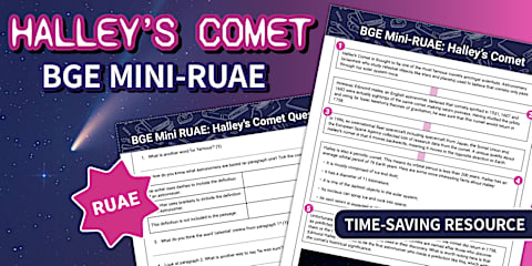 Describe the Comet Worksheet