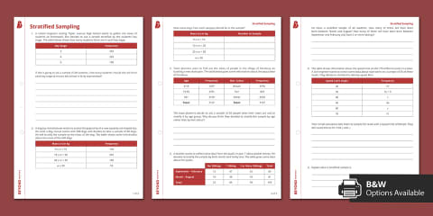 Census vs Sampling Worksheet