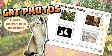 Planets Photo Caption Writing Template