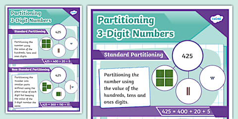 Place Value and Partitioning Worksheet | Teacher Made