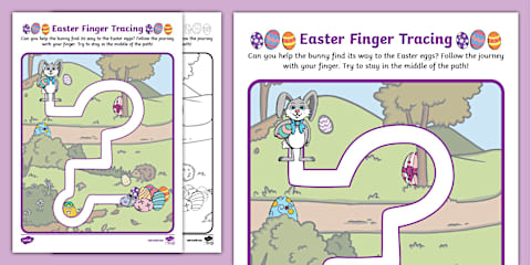 Easter Pencil Control Activity Sheets