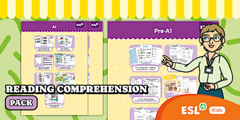 Easy ESL Beginner Reading Comprehension [Kids, A1]