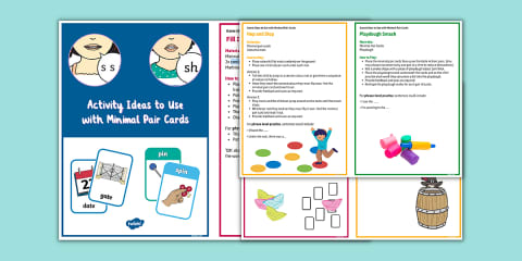‘sh’ and ‘s’ Minimal Pair Cards