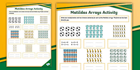Year 2 Arrays Activities - Maths Challenge Cards - Maths
