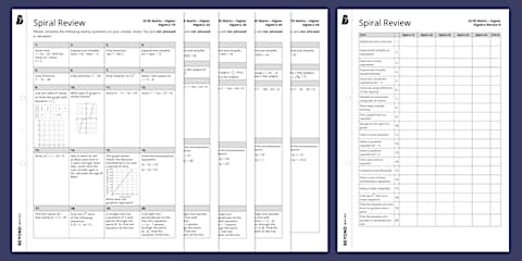GCSE Higher Geometry Spiral Review A