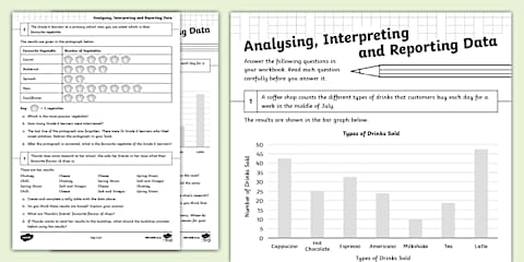 Representing Data: Drawing Graphs - Activity Sheet