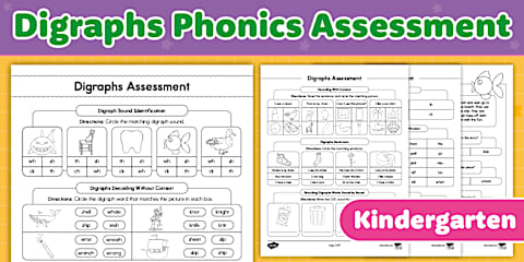 Blends and Digraphs Semester 1 Assessment