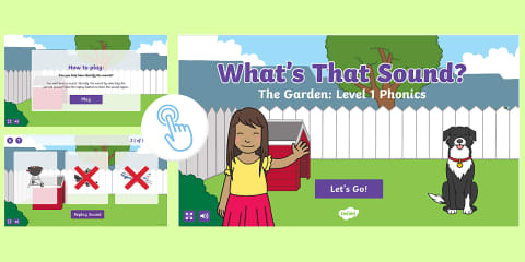 Level 1 Phonics Autumn Environmental Sounds Game