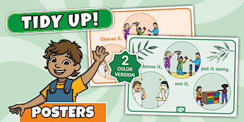 Keeping Our Classroom Clean Display Poster