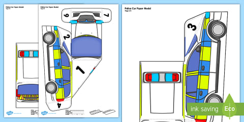 Transport Paper Model Car