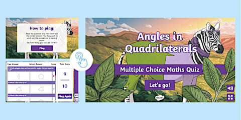 Calculate Missing Lengths and Angles in Shapes - KS2 Maths Game