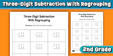 Addition With and Without Regrouping Mats