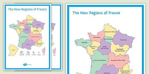 Map of France Interactive Labelling Activity