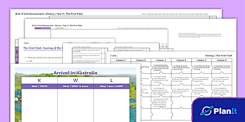 Year 4 HASS History The First Fleet Unit Pack