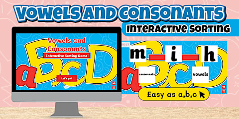 Upper and Lower Case Interactive Matching Activity