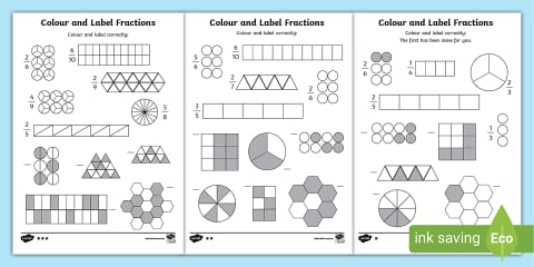 Fun Food Fractions Activity Sheet