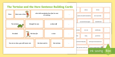 Kindergarten The Tortoise and the Hare: Sequence the Story Cut and ...