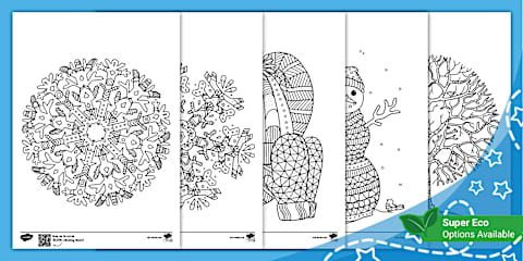 Earth Day Mindfulness Colouring Sheets